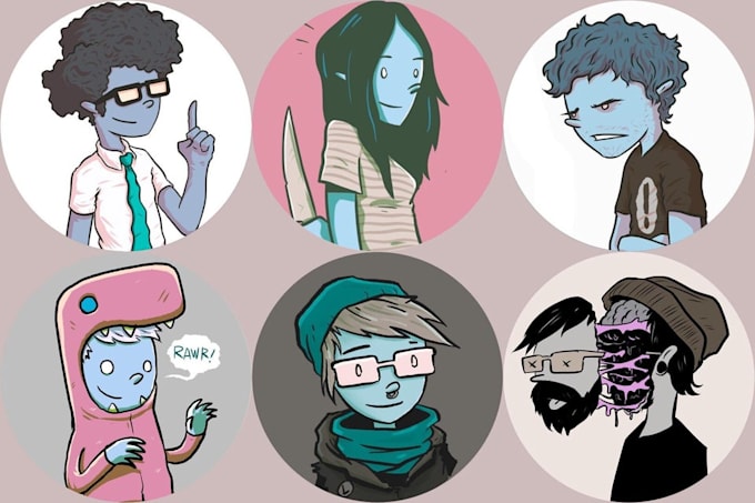 Draw an avatar portrait in my style by Milo_monster | Fiverr