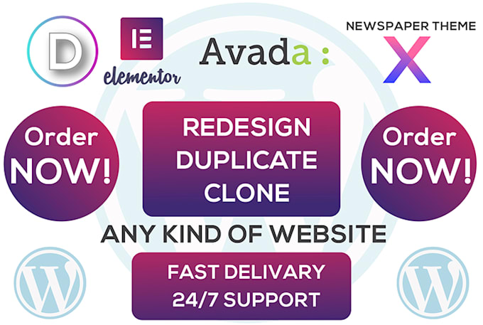 Redesign, duplicate, clone or copy any website using divi,avada, elementor by Azims2562 | Fiverr