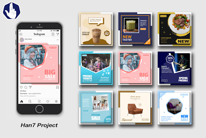 Make you a social media posting template in 24 hours by Haneru_ | Fiverr