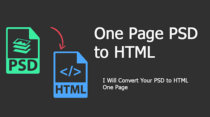 Convert your psd, jpg, jpeg or png to html by Ammarjaw | Fiverr