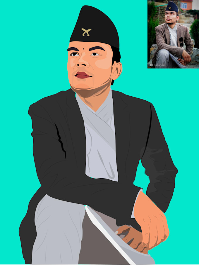 Illustrate tracing faces and logo designing by Subrathsapkota | Fiverr