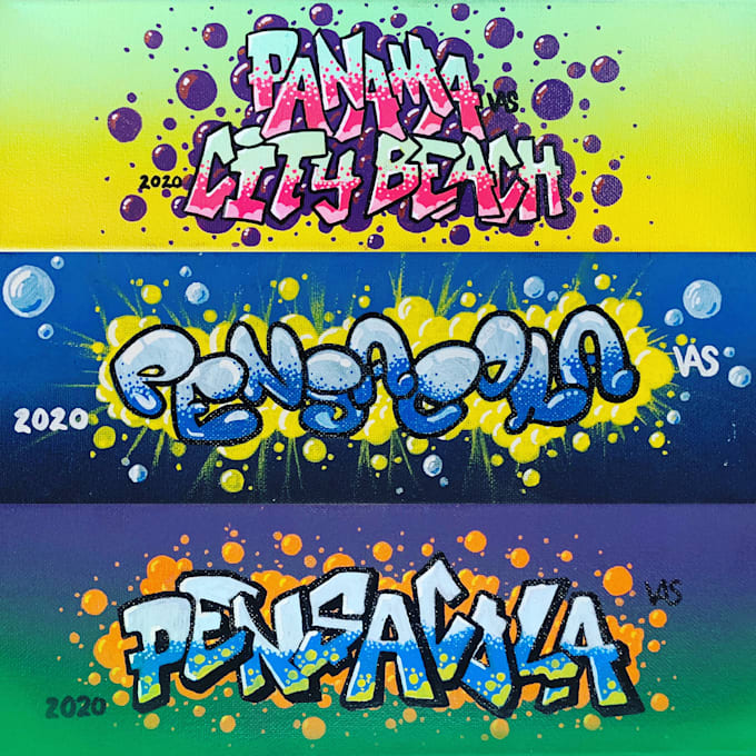 Graffiti your name digitally or physically with spray paint by ...