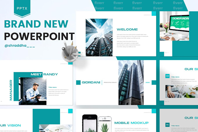 Design brand new powerpoint presentation by Shraddha___ | Fiverr