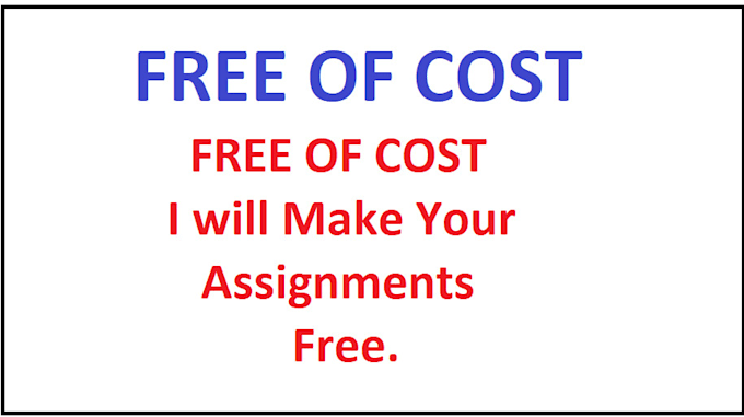 Do Your Assignments Of Any Type By Bilawal014 Fiverr