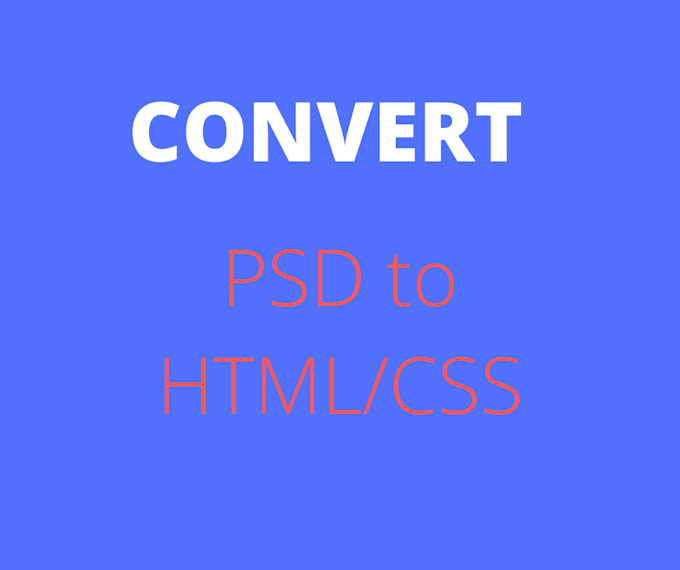 Convert psd to html and css by Marsou001 | Fiverr