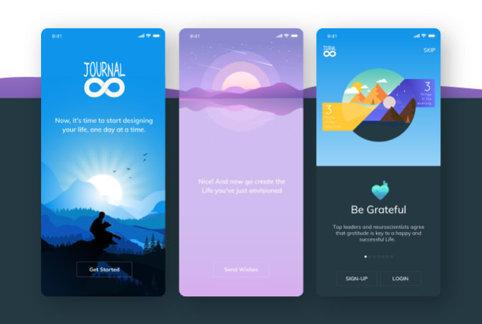 Design a unique clean minimalistic mobile app ui ux by Nioti09 | Fiverr
