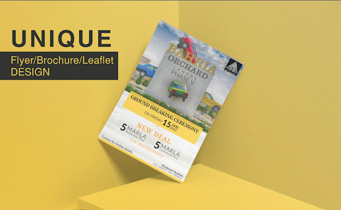 Design creative and unique flyer, poster, brochure by Yumna_19 | Fiverr