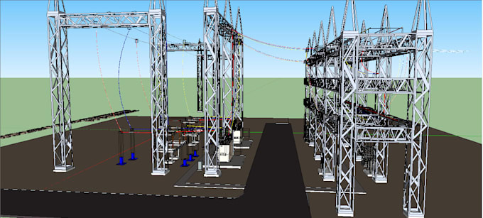 3d rendering of electrical substations by Freddydunn | Fiverr