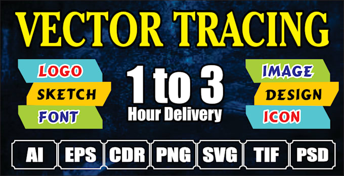 Redraw, vector trace, convert logo or graphic to vector by Badrmunir | Fiverr
