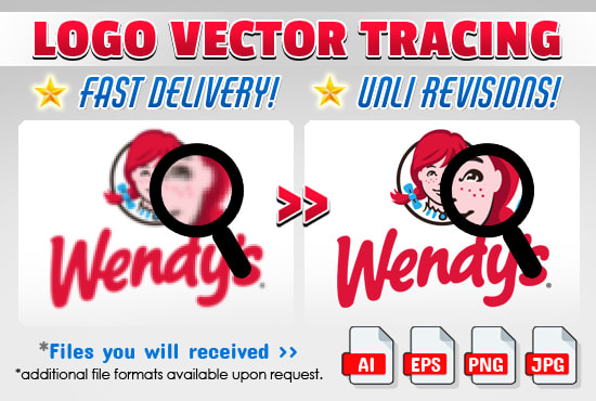 Convert your rasterize logo to scalable vector by Jazem_design | Fiverr