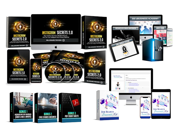 Design online course ecover of 3d flat screens, book cover, box, ebook bundle by Magicgrafix247 ...