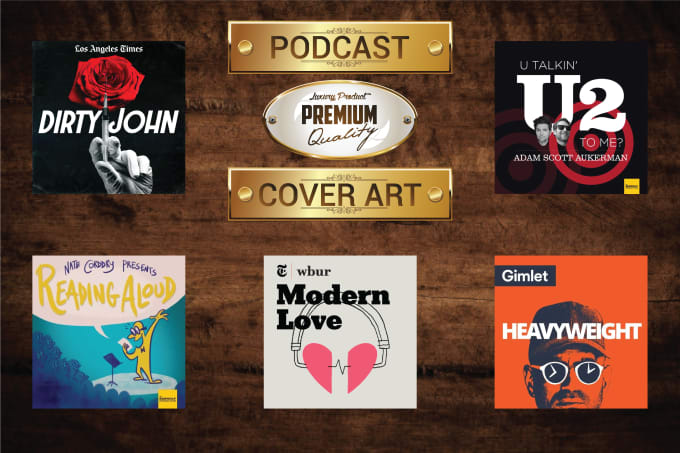 Make eye catching podcast cover art for you by Tshirt_factory | Fiverr