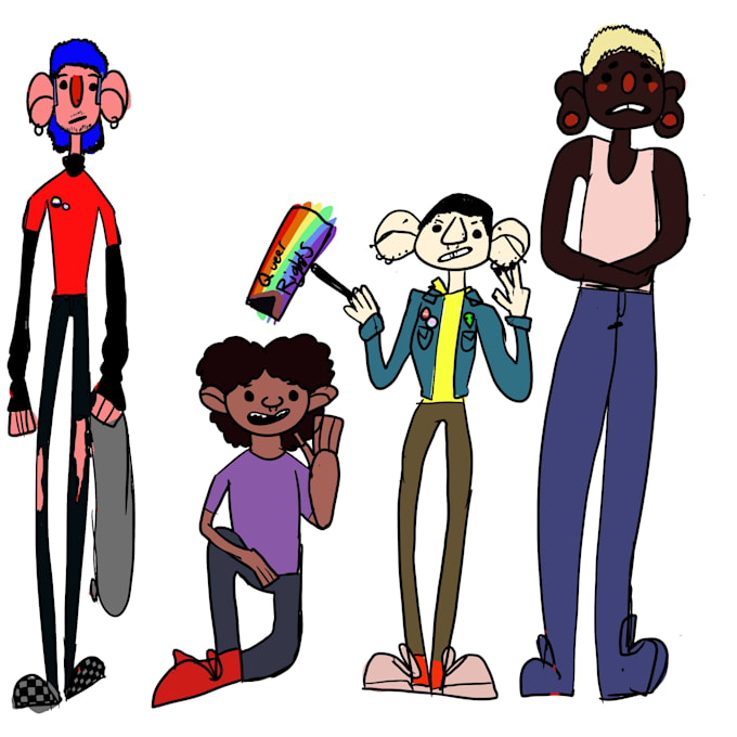 Draw chaotic little gremlin sprites by Esterrachel | Fiverr