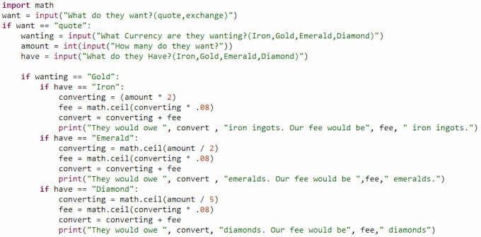 Debug or revise your python program by Cybermech96 | Fiverr