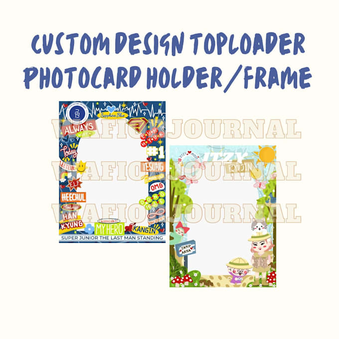 Design kpop and anime photocard deco frame by Wafior14 | Fiverr