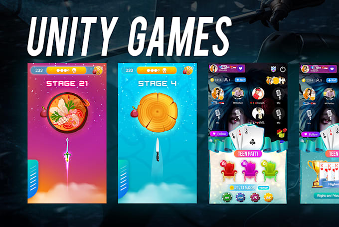 Create mini games in unity by Mezaybei | Fiverr