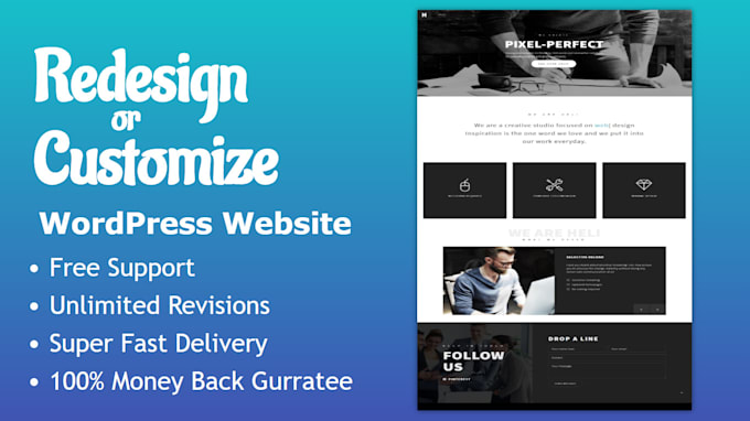 Revamp, redesign, customize, fix issues of wordpress website by Mr_wassi | Fiverr