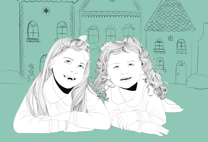 Turn any picture into a line work based illustration by Ineslee | Fiverr