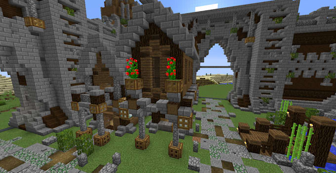 Minecraft server spawn or hub design by Endertorinado | Fiverr