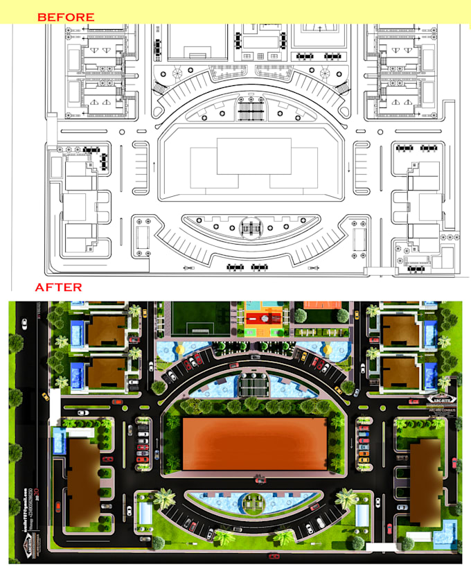 2d and 3d site or landscape plans and floor plans to detail by Arc_rite ...