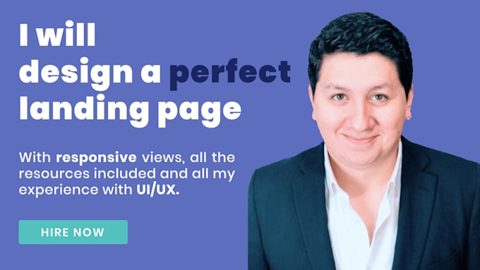 Design a perfect landing web page by Luis_sanchez94 | Fiverr