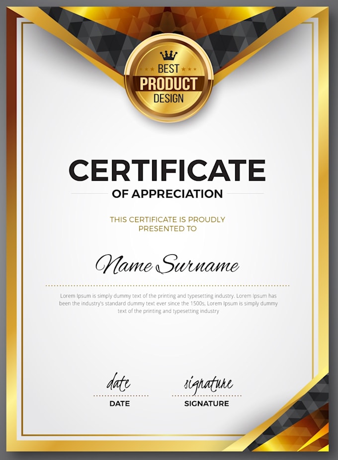 Create any certificate professional and creative designs by Fshkawat ...
