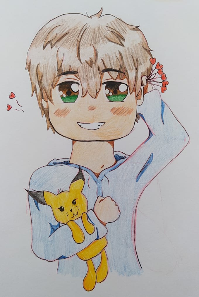 Make a custom anime or chibi drawing for you by Damselsnow | Fiverr