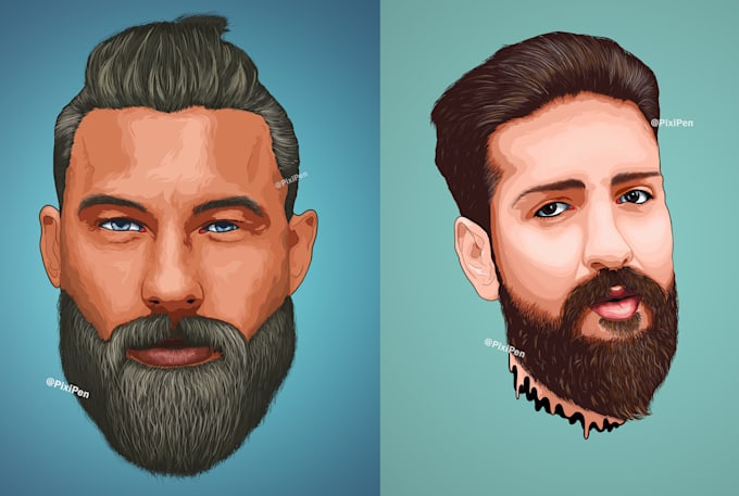 Draw a detailed cartoon portrait of you photo by Pixipen | Fiverr