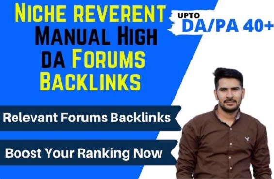 Create niche relevant forum backlinks for website by Vision_solution ...