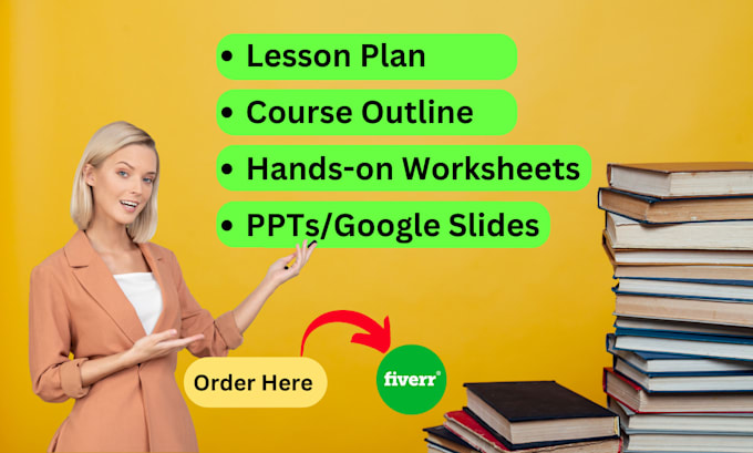 Make perfect lesson plans and activities for any grade by Aymaa92 | Fiverr