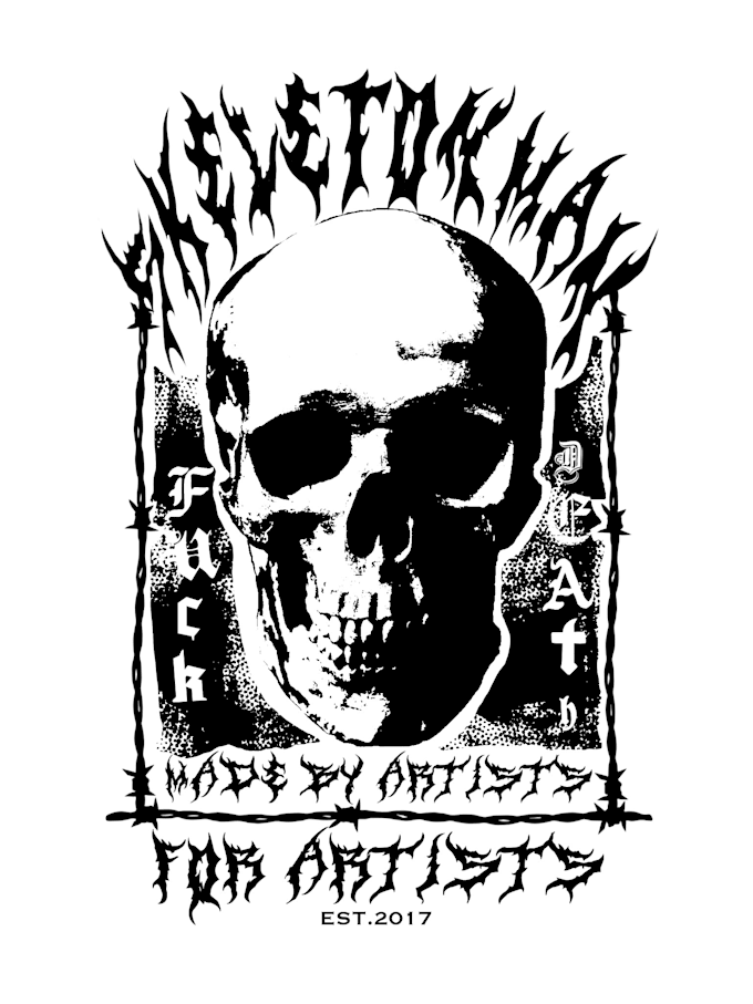 Graphic design punk gothic dark shirt designs by Skeletonman02 | Fiverr