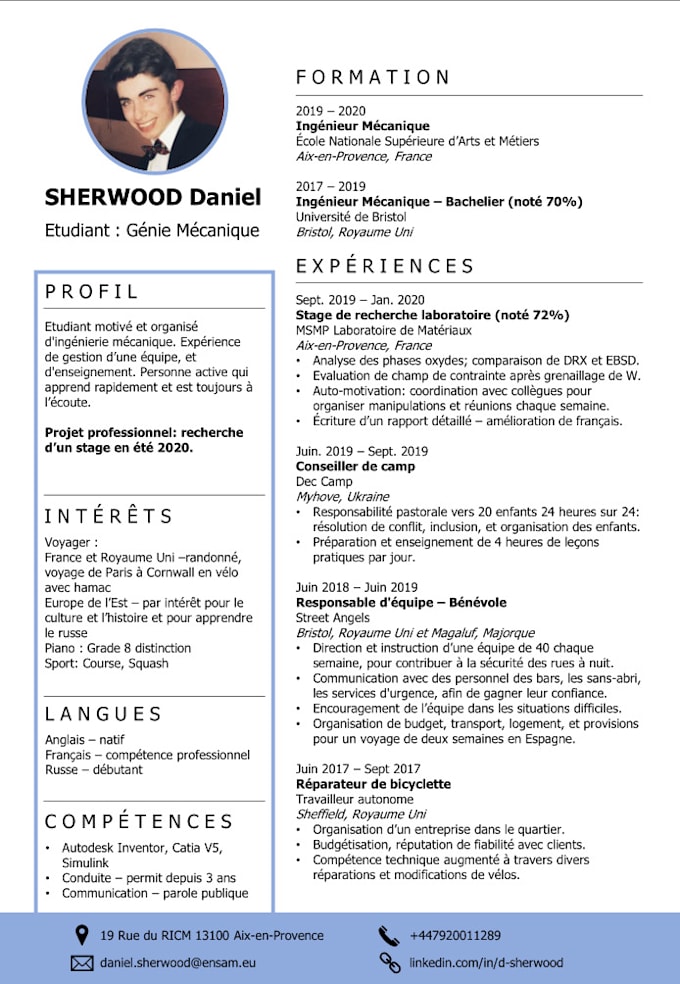 Translate your french cv to english and vice versa by Dansherwood808 ...