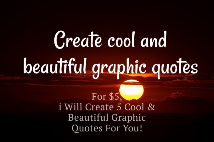 Create cool and beautiful quotes design by Ronelomorinales | Fiverr