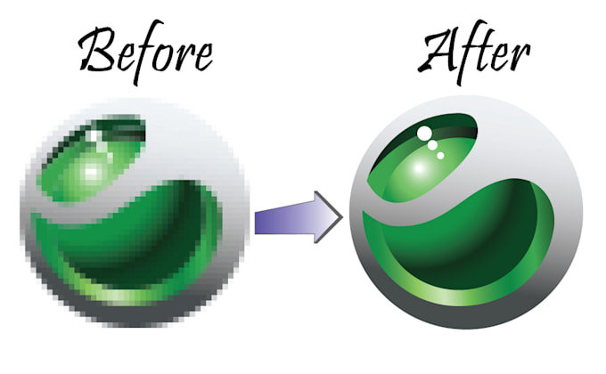 Manually convert your low quality logo or images to vector eps, ai, png ...
