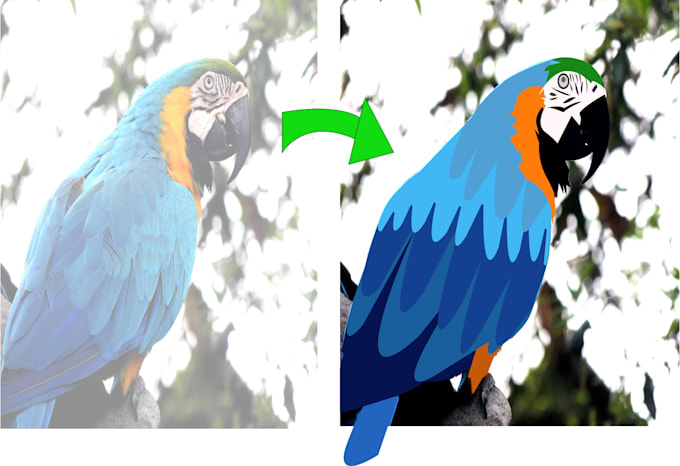Do raster to a vector image, redesign redraw image trace by Bilal ...