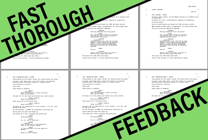 Write thorough feedback and notes for your script by Rachelmmangan | Fiverr