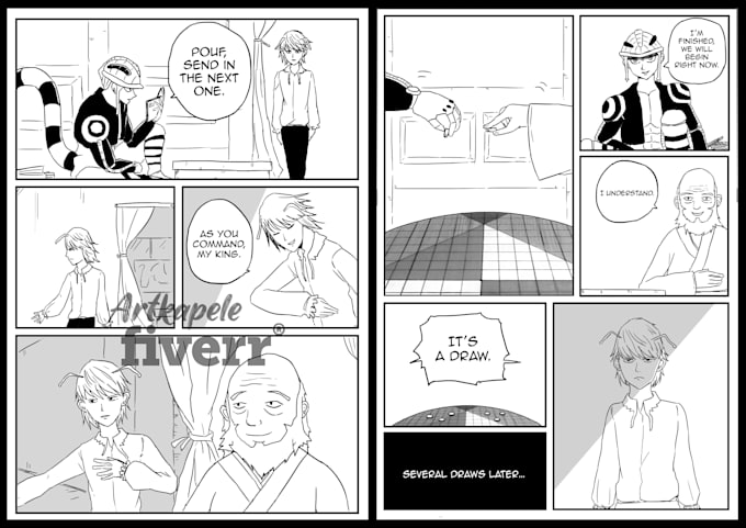 Draw fantastic manga anime from script concept with my style by ...