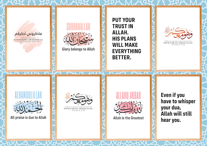 Create islamic quote typography by Artruleco | Fiverr