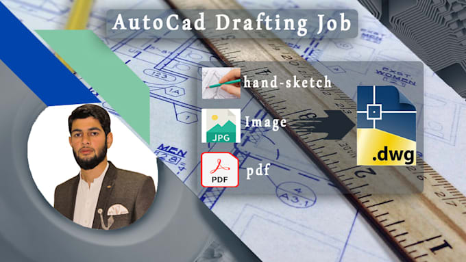 Do autocad drafting job, 2d autocad drawings by Yaseen9668 | Fiverr