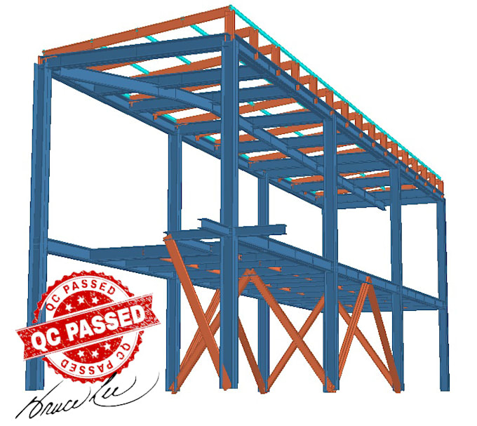 Qc any steel design staad pro by Jamal8isotec | Fiverr