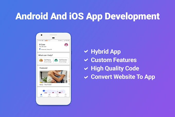 Develop your android and ios apps using react native by Hridoy43 | Fiverr