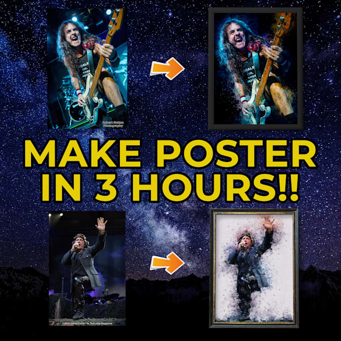 Make an awesome unique brush poster in 3 hours by Nexakbar | Fiverr