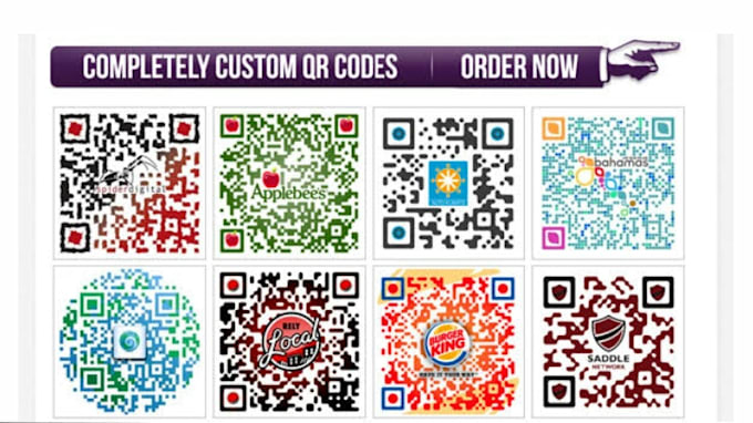 Create custom colorful qr codes for you by Manofpeace143 | Fiverr