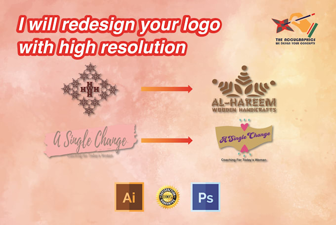 Redesign and vectorize your logo with high resolution by ...