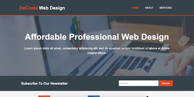 Build a responsive landing page by Paul_decoste | Fiverr