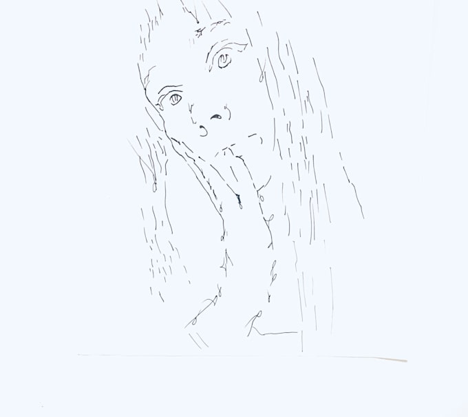 Original simple line portrait by Ludemart | Fiverr