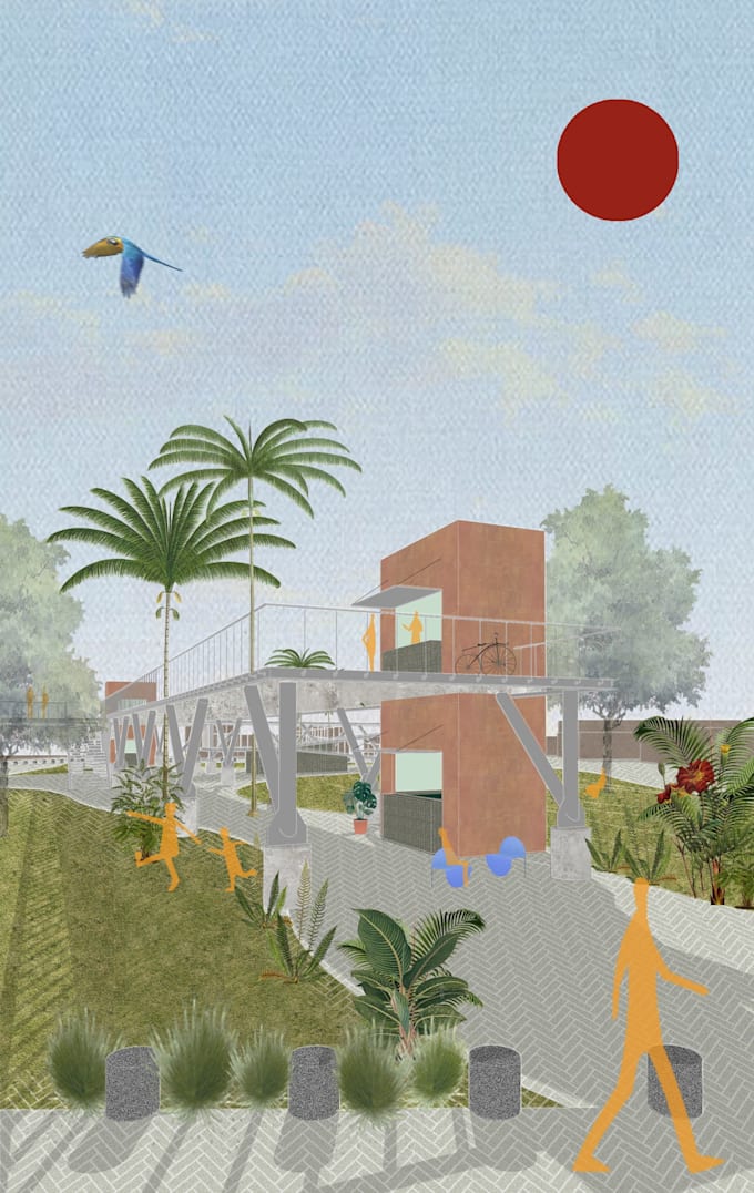 Create 3d architectural collage by Magb92 | Fiverr