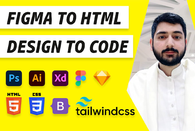 Convert figma to html xd to html psd to html css bootstrap website ...