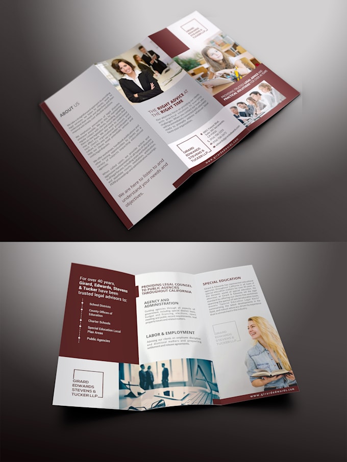Create unique promotional tri fold bi fold brochure design by ...