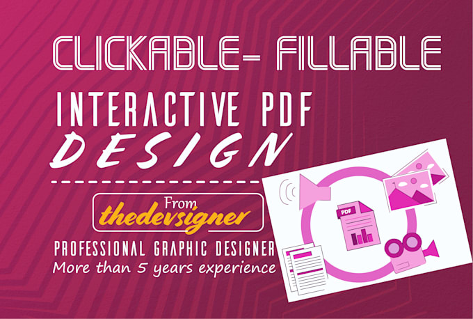 Design interactive pdf ex fillable form, user manual, guide by ...